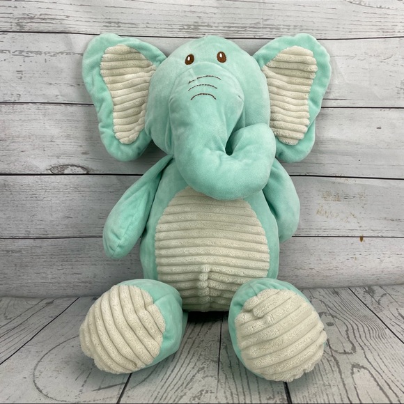 Kellytoy | Toys | Kellybaby Kellytoy Plush Green Elephant Rattle Infant ...